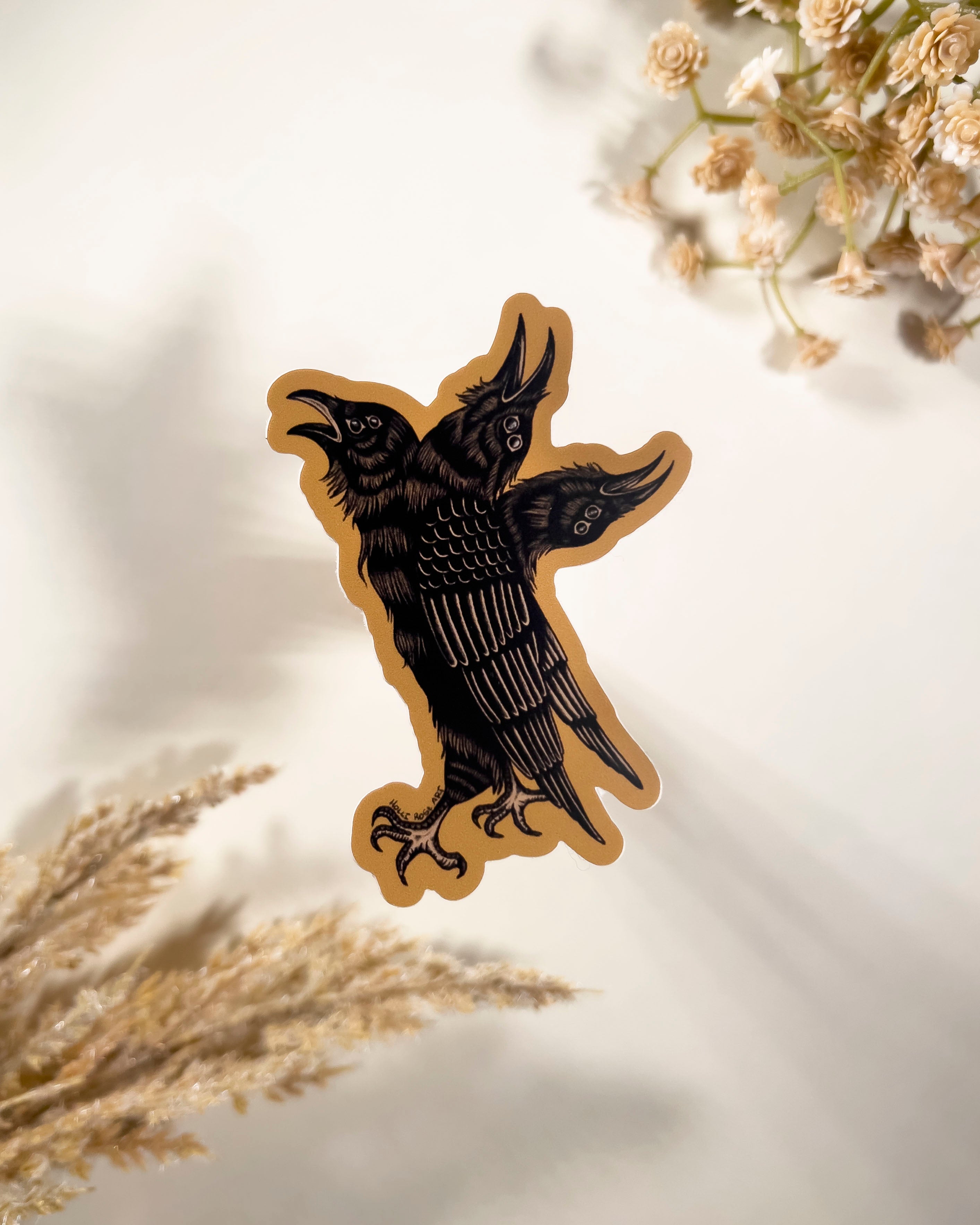 Raven Trio Sticker – Holli Rose Art