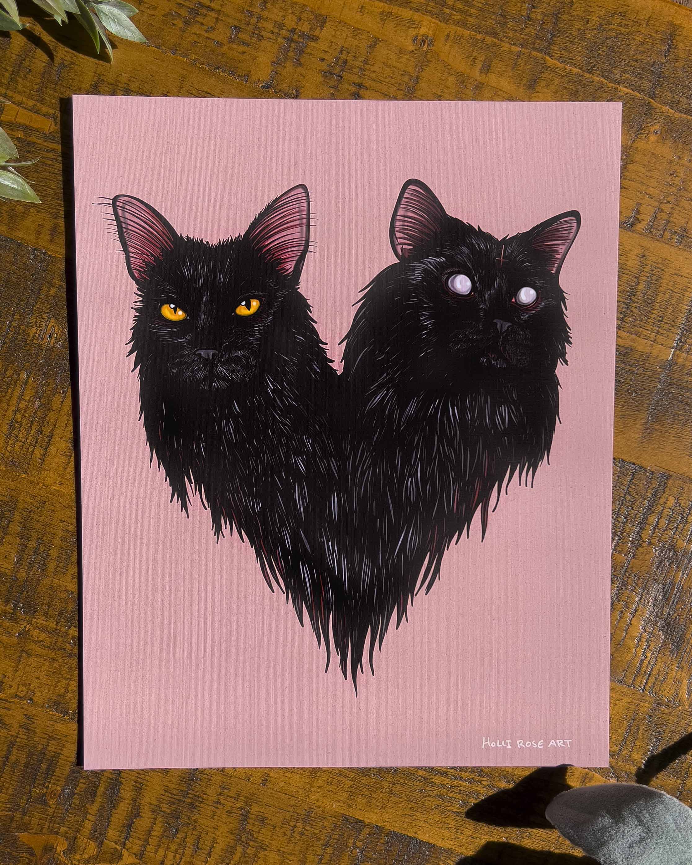 Meep and Moe Cat Print – Holli Rose Art