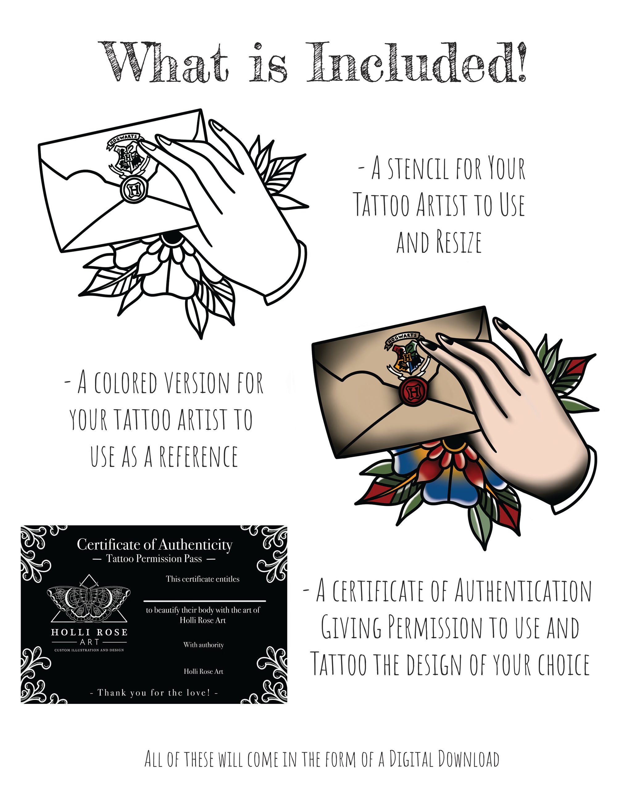 Tattoo Permission Pass – Holli Rose Art